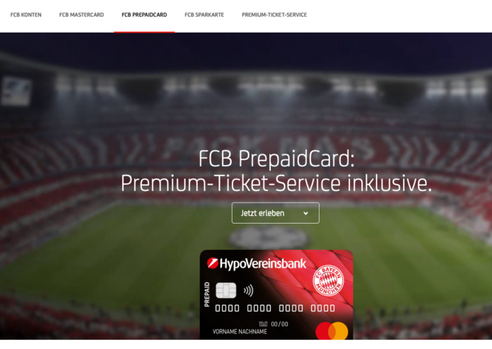 HypoVereinsbank FCB PrepaidCard Kreditkarte | Kreditkarte-Kostenlos.de ...
